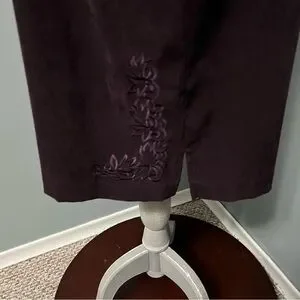 Jessica | Dresses | Jessica Purple Embroidered Easy Wear Stretch ...